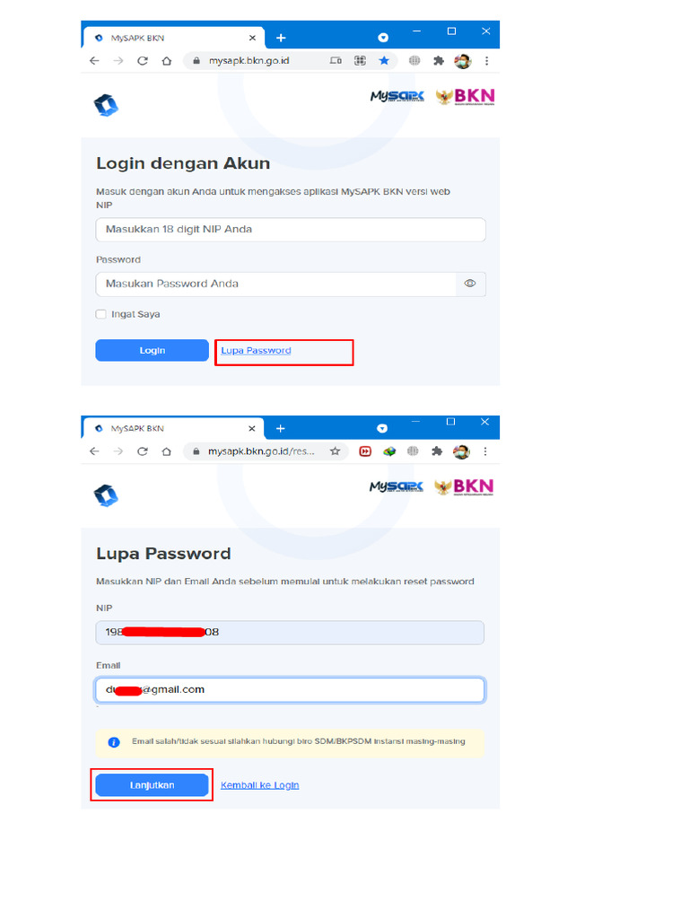 Alur Lupa Password | PDF