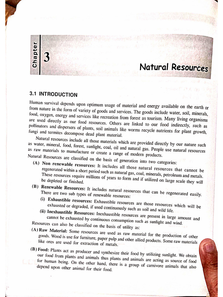 Chapter - 3 Natural Resources | PDF