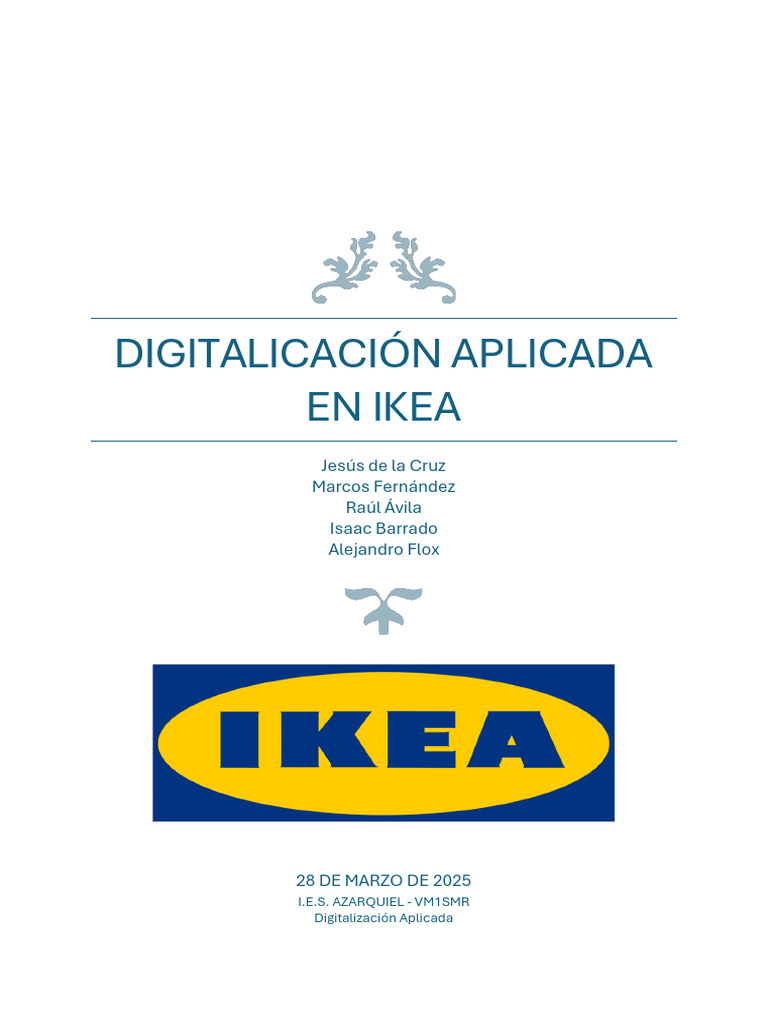 Digitalización Grupo 1 IKEA (1) (1) 2133 | PDF | Aplicación movil | Realidad aumentada