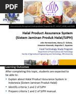 Identification of Halal Control Point (HCP) For Process-Based ...