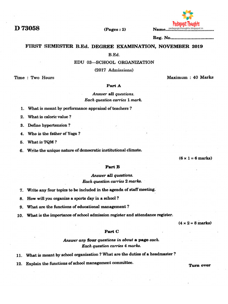 2019 1st Sem School Organization | PDF