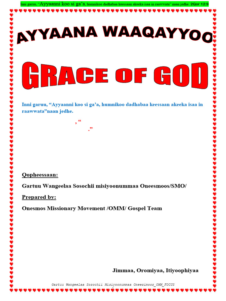 Ayyaana Waaqayyoo Final | PDF