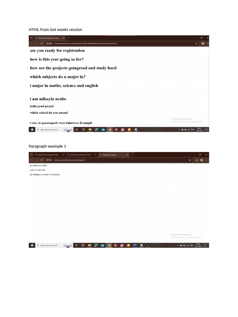 Microsoft Word HTML Project | PDF