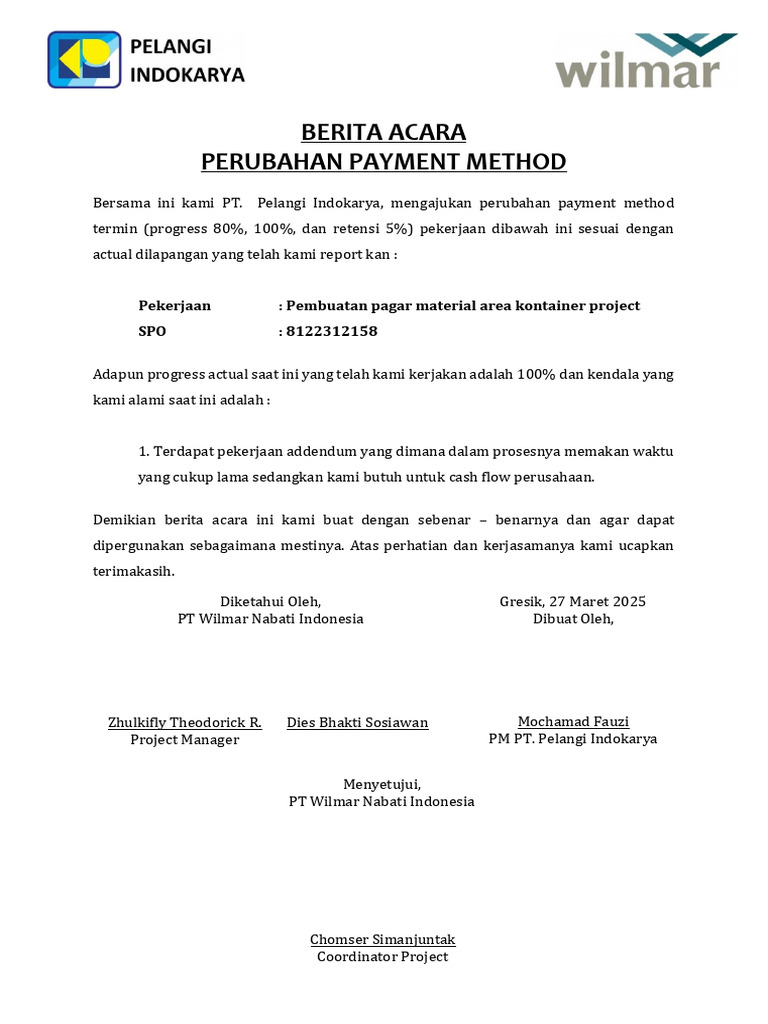 Ba Perubahan Payment Method - Kantin 3 | PDF