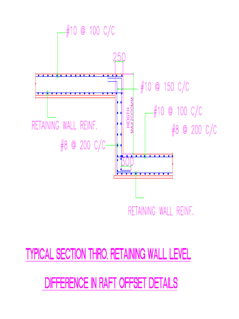 Block 03 and Block 04 - Retaining Wall Level Difference-Model | PDF