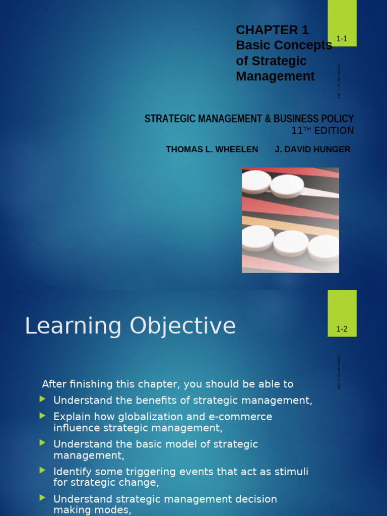 Chapter 1 - Introduction To Business Policy and Strategic Management ...