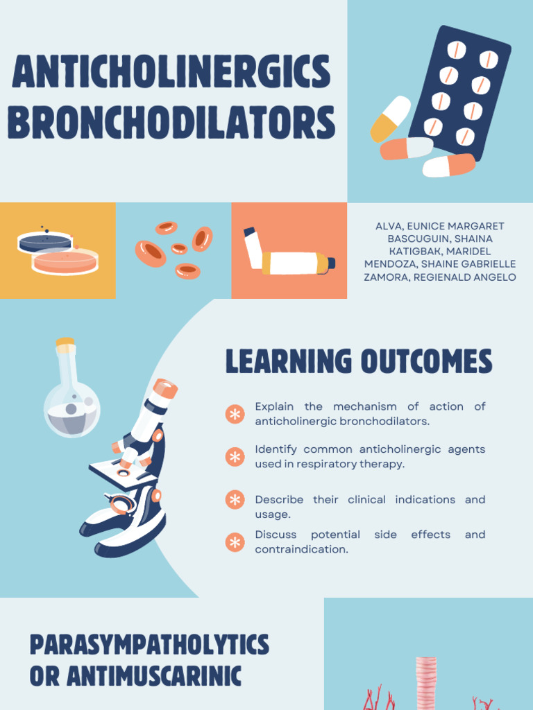 Anticholinergic Bronchodilators | PDF | Acetylcholine | Chronic ...