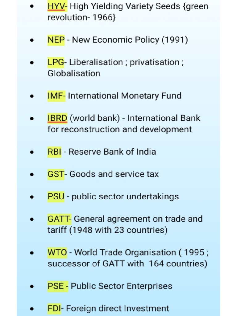 Class 12th Economics | PDF