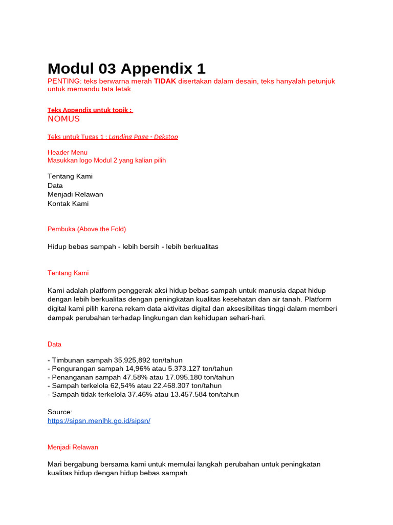Modul 03 Appendix 1 | PDF