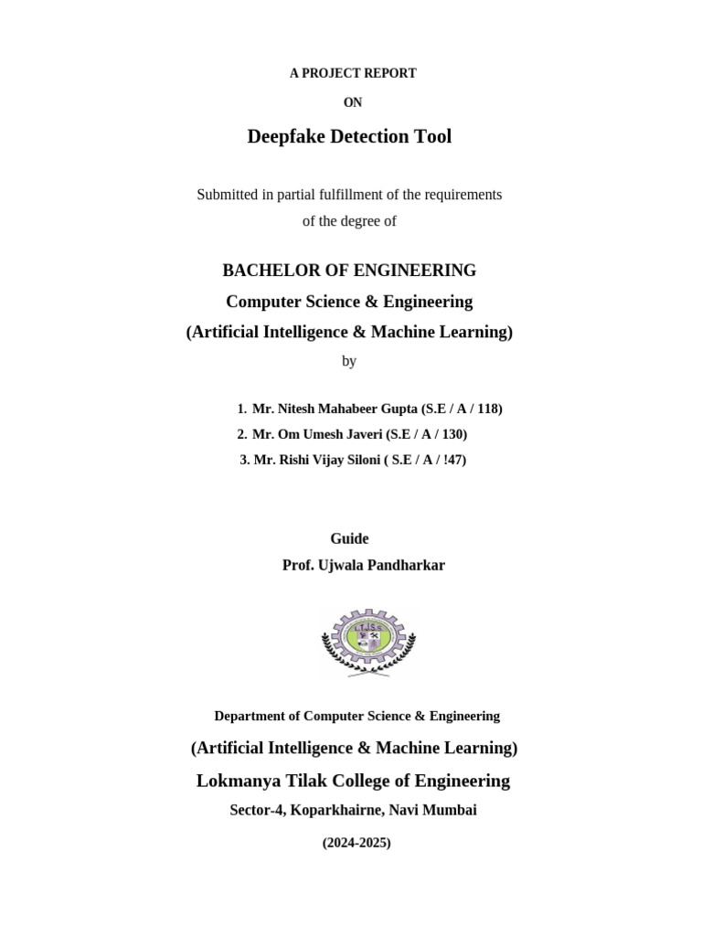 Mini Project Report | PDF | Deep Learning | Usability