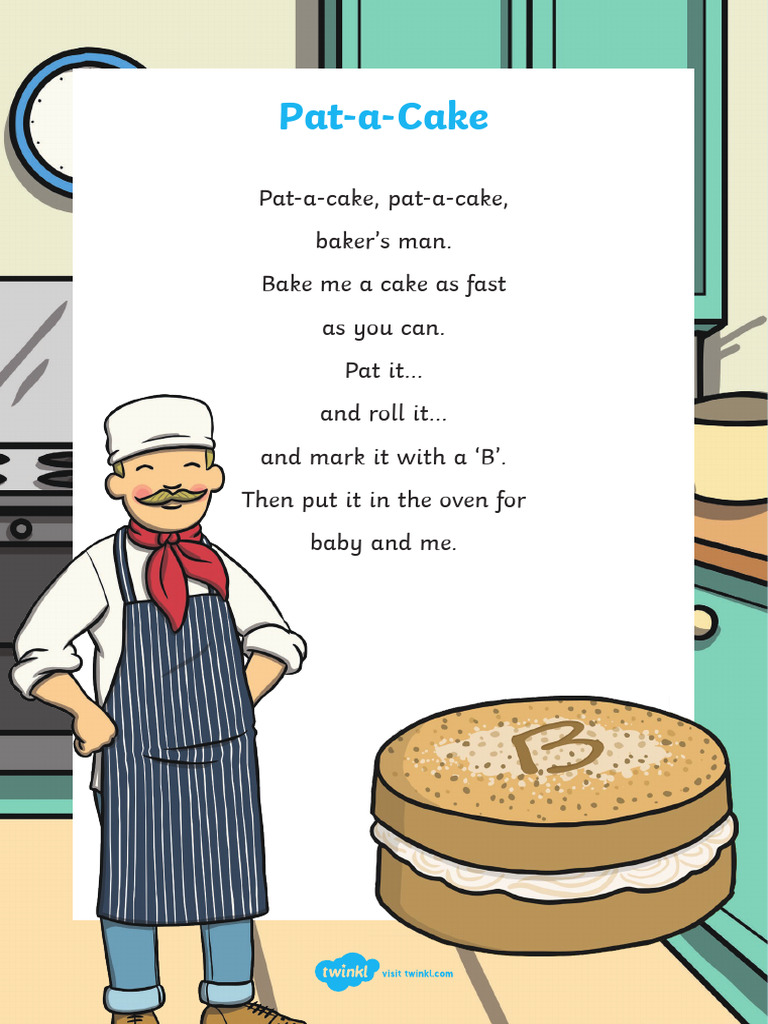 Pat-A-Cake Nursery Rhyme Poster | PDF
