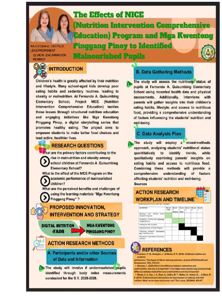 Action Research Poster Template Guide | PDF