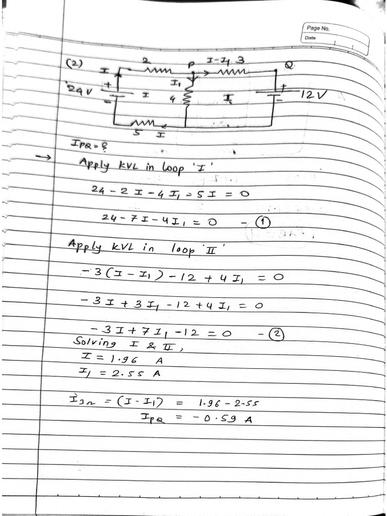 EEE Unit 1 Numericals | PDF