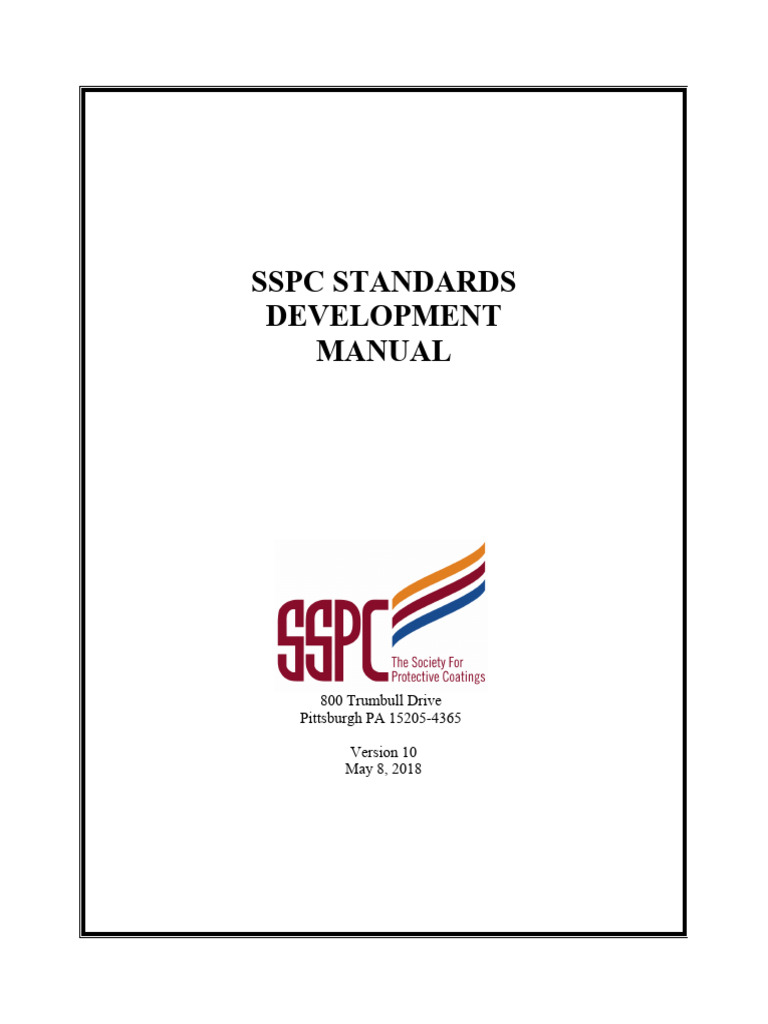 SSPC Standards Development Manual | PDF | Specification (Technical ...