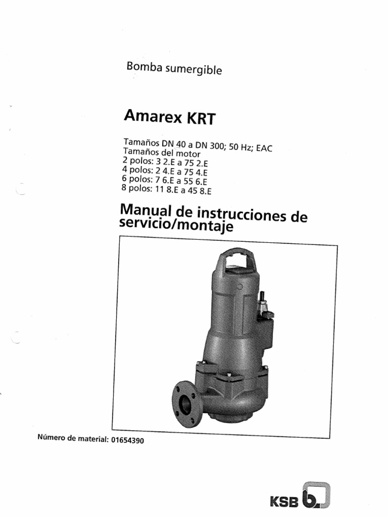 Ficha Bombas KSB | PDF