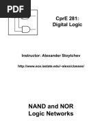 NAND/NOR Gate Implementation Guide | PDF | Logic Gate | Electronic Design