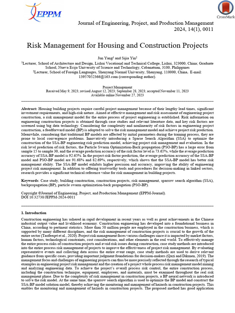 Risk Management in Construction Projects | PDF | Risk Management | Risk