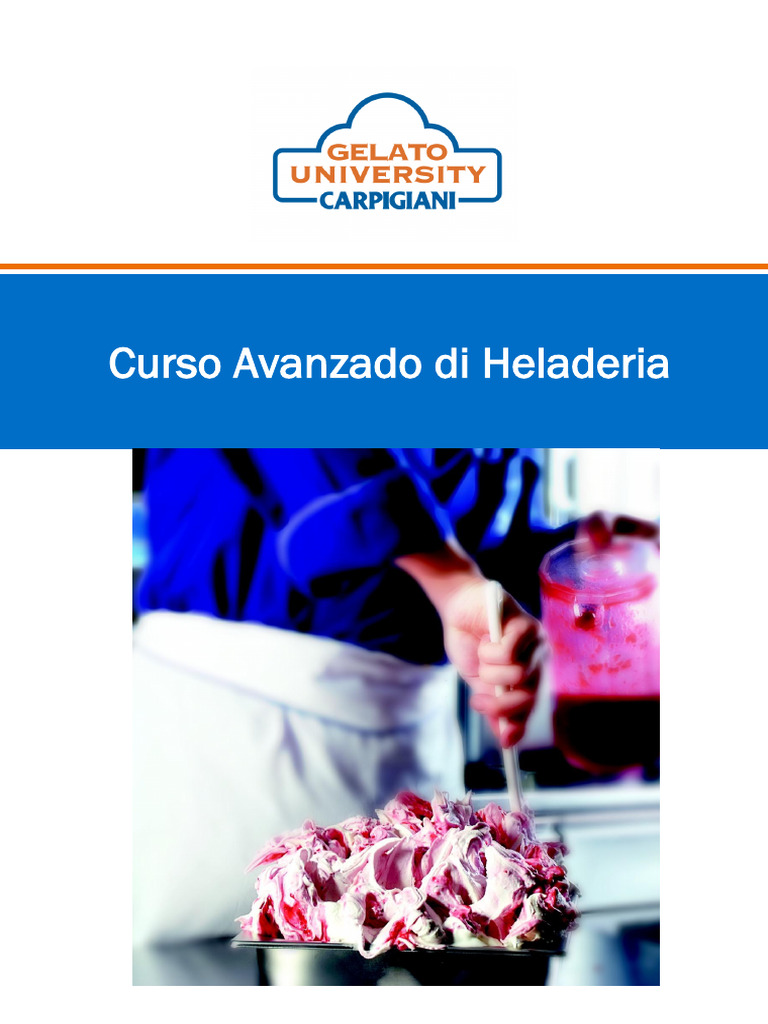 Curso Avanzado de Heladería en Colombia | PDF | Helado | Leche