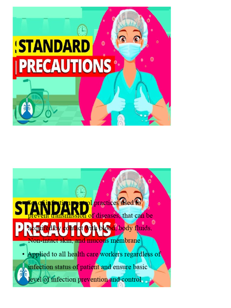 Standard Precautions | PDF | Hand Washing | Personal Protective Equipment