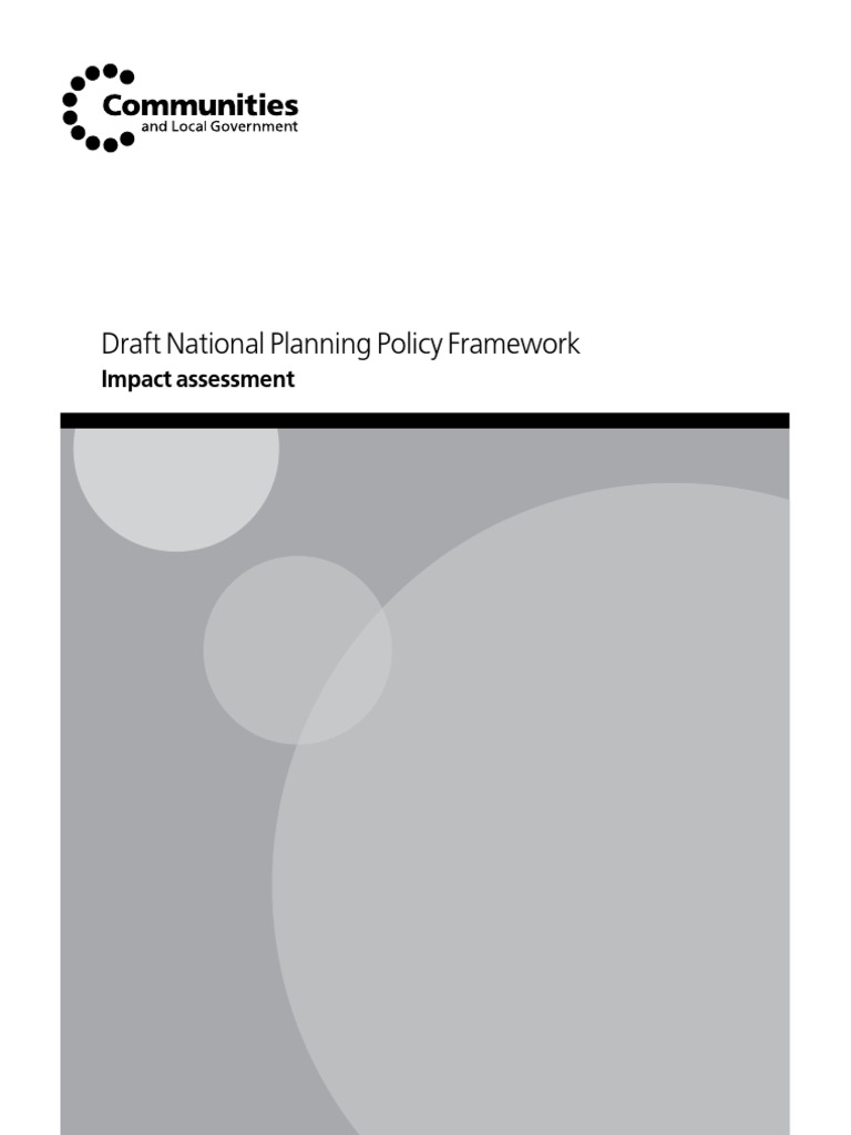 NPPF Impact Assessment | PDF | Employment | Sustainability