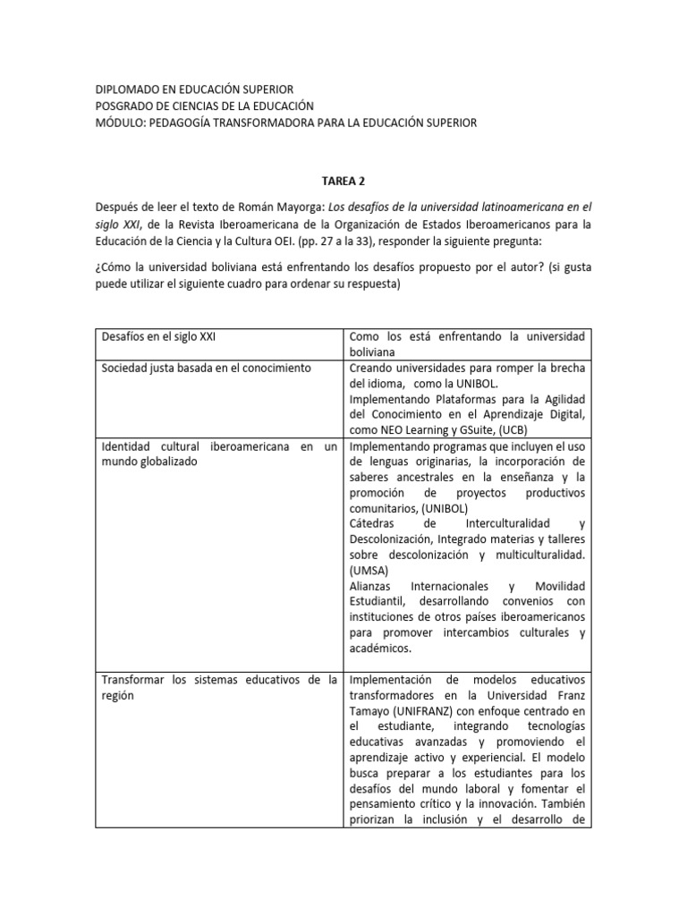 Investigación - Desafíos de La Educación Latinoamericana | PDF ...