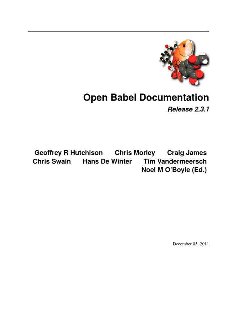Open Babel | PDF | Proprietary Software | Source Code