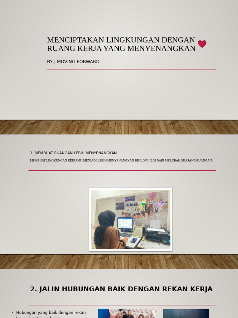 Menciptakan Lingkungan Dengan Ruang Kerja Yang Menyenangkan by Moving Forward | PDF
