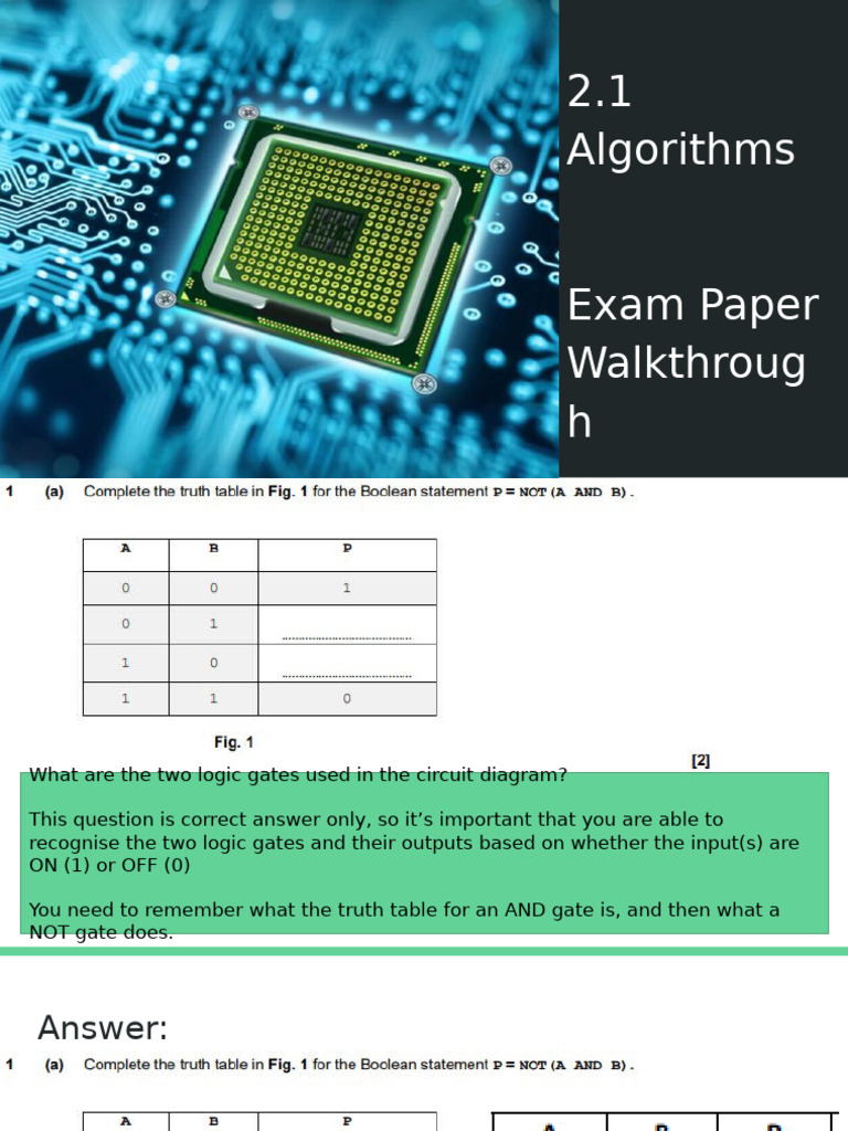 Algorithms Exam Questions | PDF