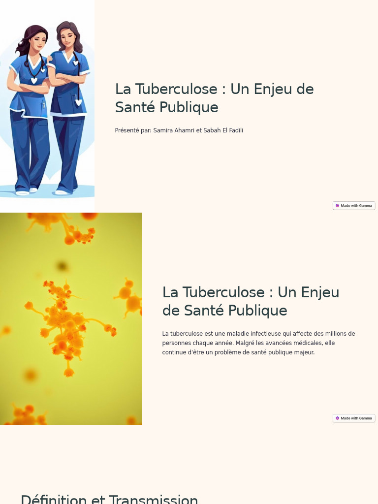 Tuberculose : Enjeux, Symptômes et Traitement | PDF | Tuberculose ...