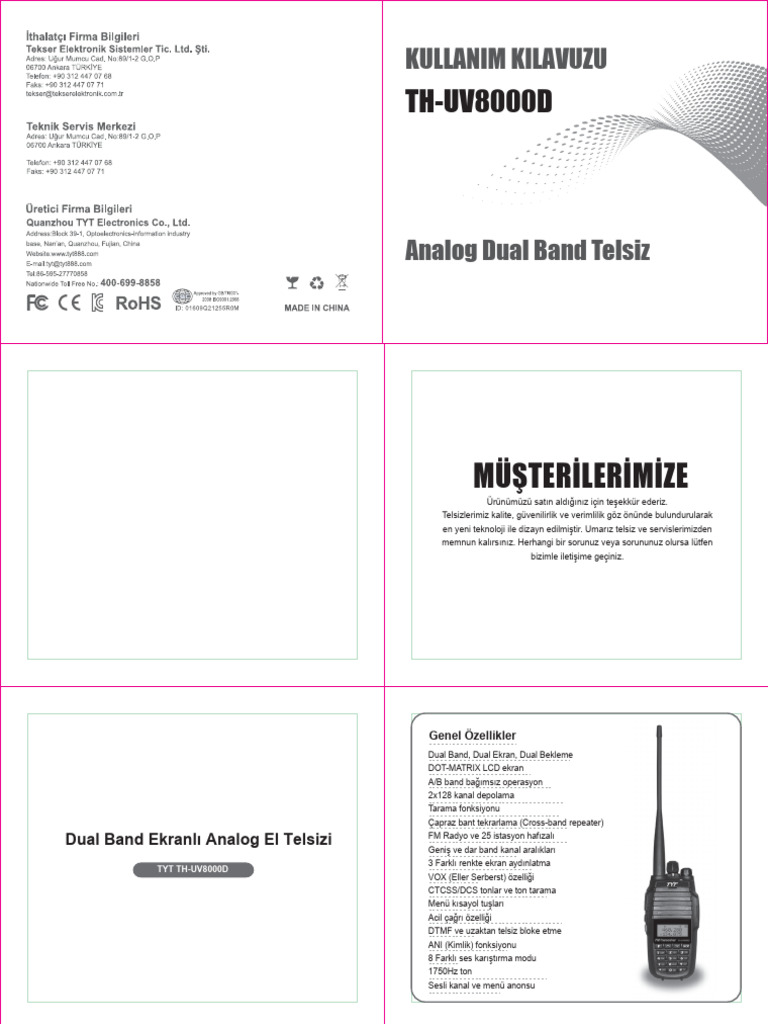 Th-Uv8000d User Manual TR | PDF