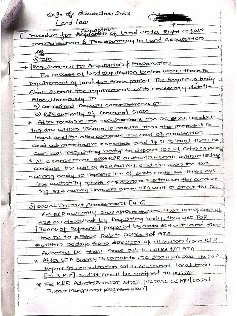 Land Law Notes | PDF