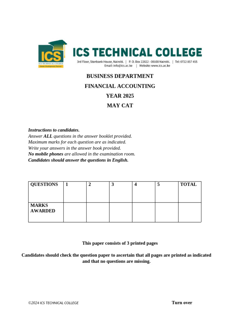 Financial Accounting Cat-13 | PDF | Expense | Debits And Credits