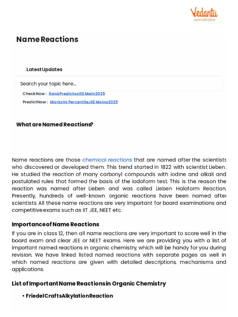 Name Reactions | PDF