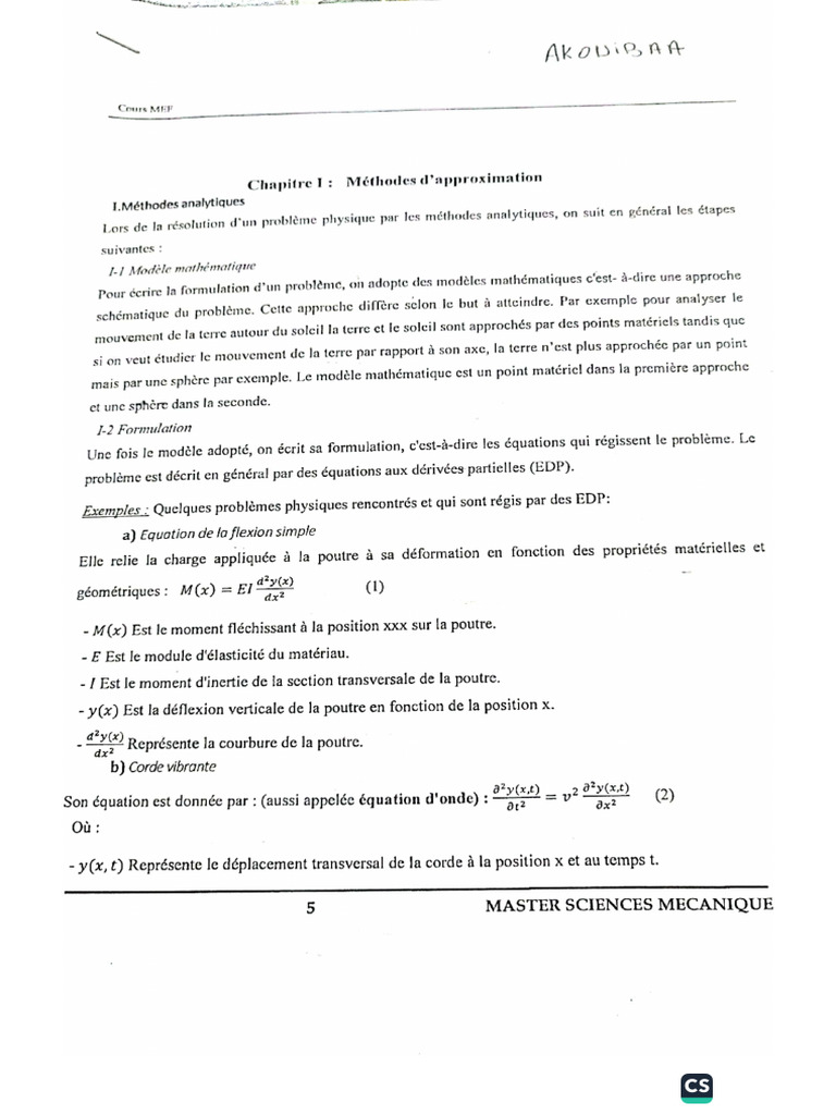Chapitre 1 Méthodes D'approximation | PDF
