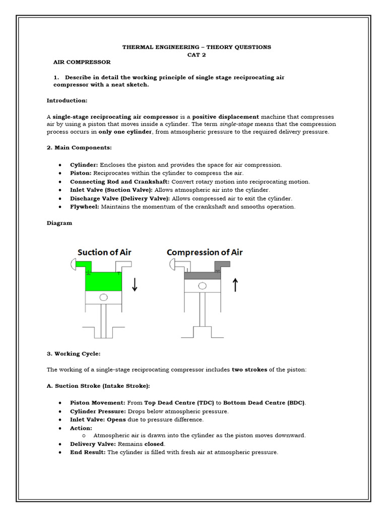 Thermal Engineering - Cat2 Theory | PDF | Turbine | Gases