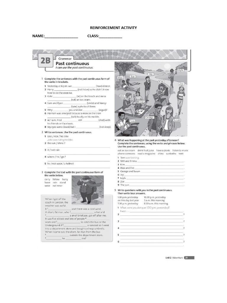 Reinforcement Activity 3er Trimestre | PDF