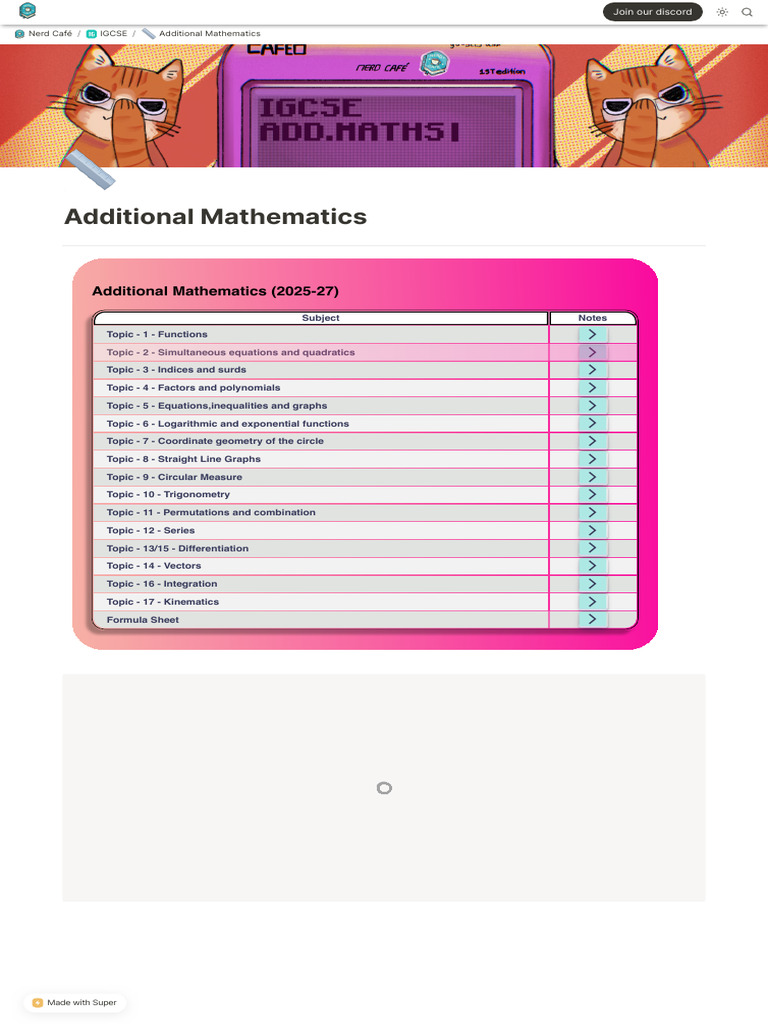 Additional Mathematics | PDF