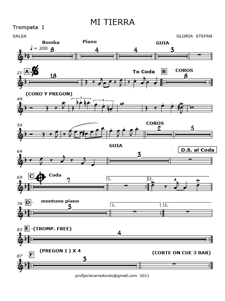 Mi Tierra Gloria Stefan | PDF | Popular Music | Spanish Language Music