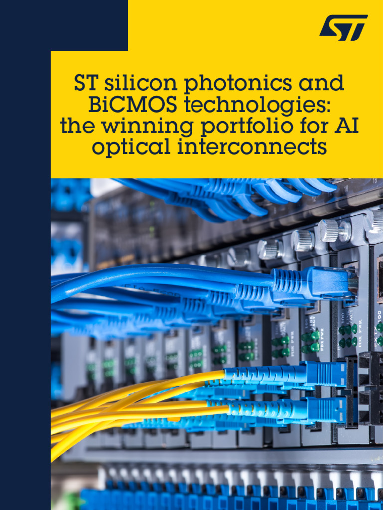 ST White Paper Silicon Photonics Interconnects en | PDF | Photonics | Artificial Intelligence