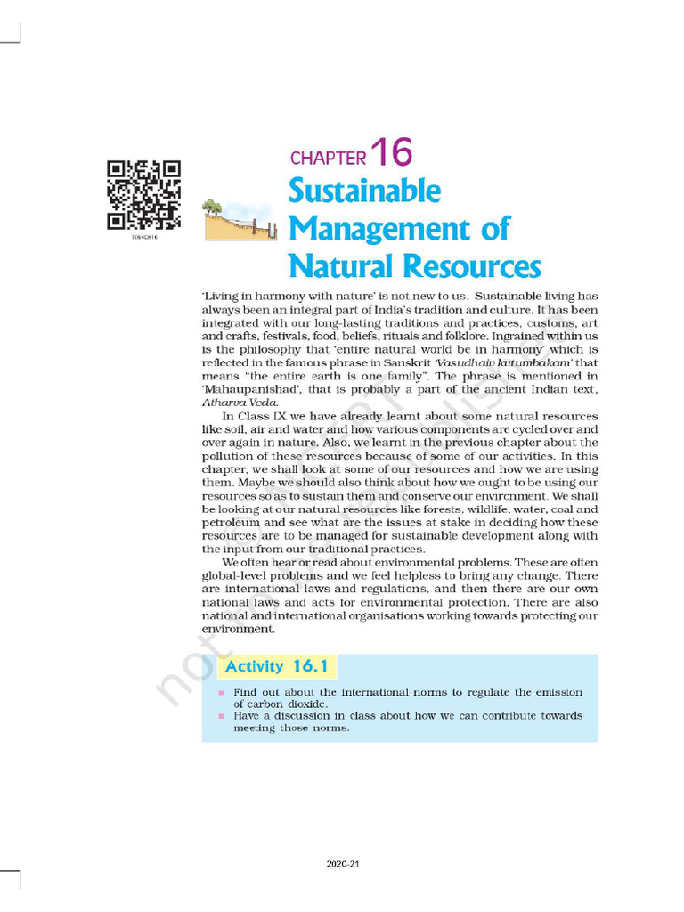 NCERT Books For Class 10 Science Chapter 16 | PDF