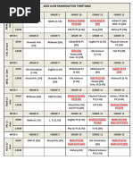 Edited-Gce External Invigilation Time-Table 2025 | PDF | Science