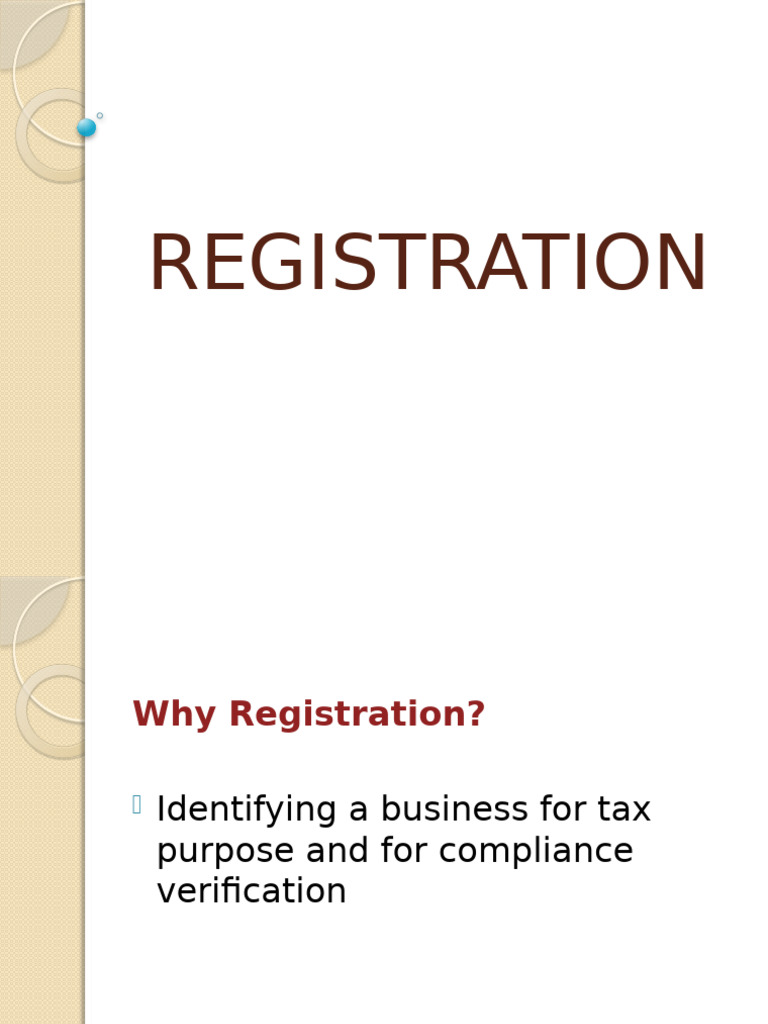 GST Registration Requirements Overview | PDF | Value Added Tax | Taxes