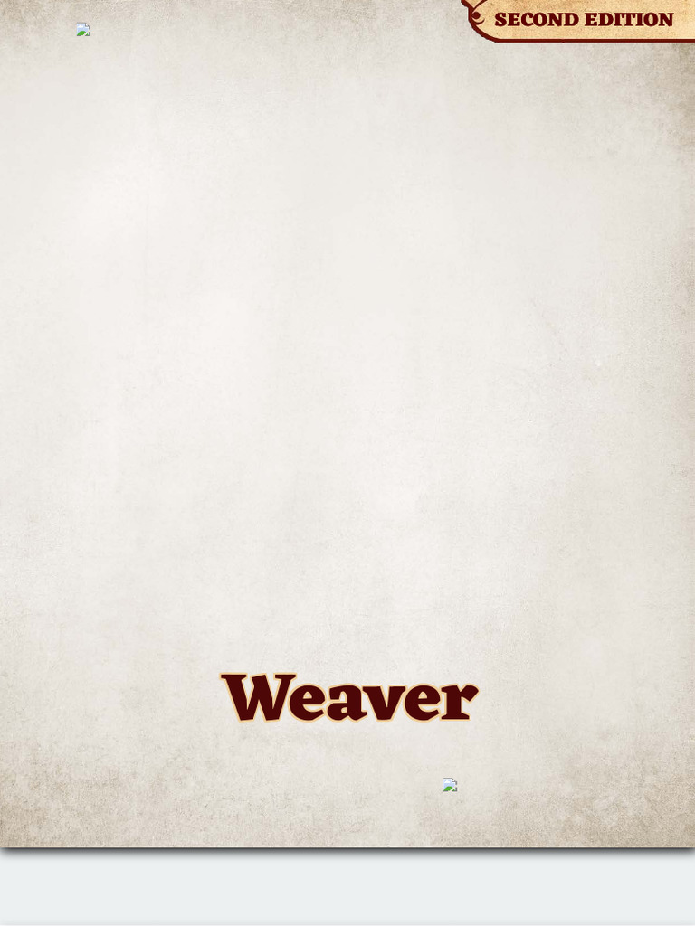 Pathfinder 2E (PF2) - Weaver Class _ GM Binder | PDF | Weaving | D20 System