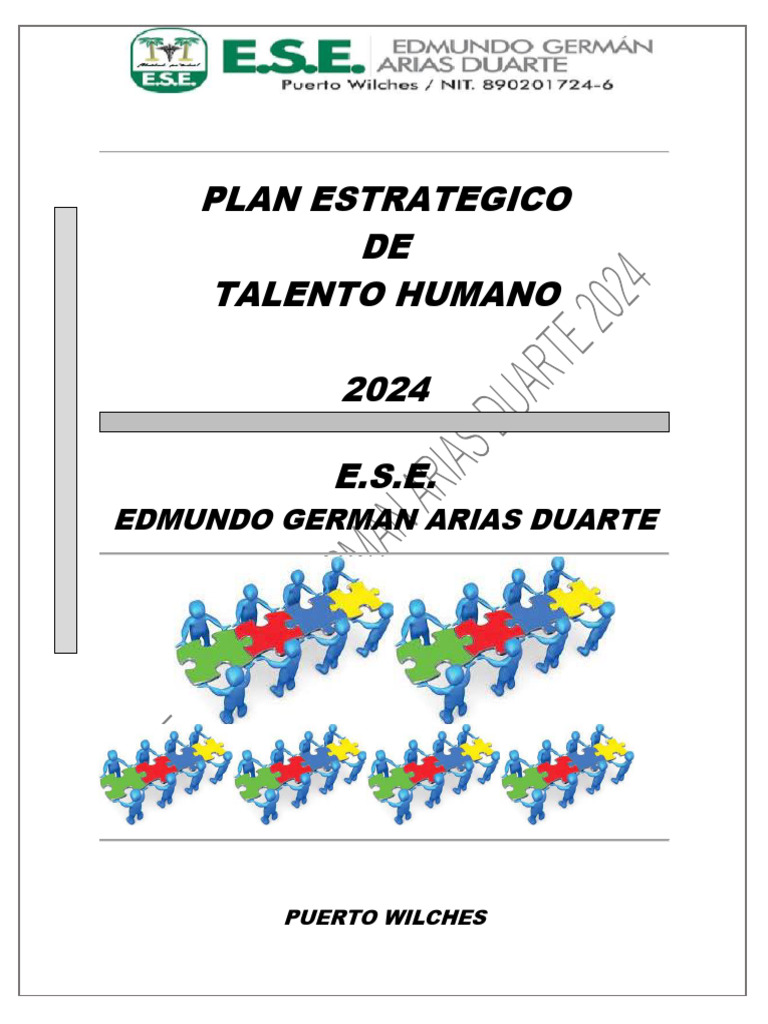 Plan Estrategico de Talento Humano 2024 Firmado Marzo 1 | PDF ...