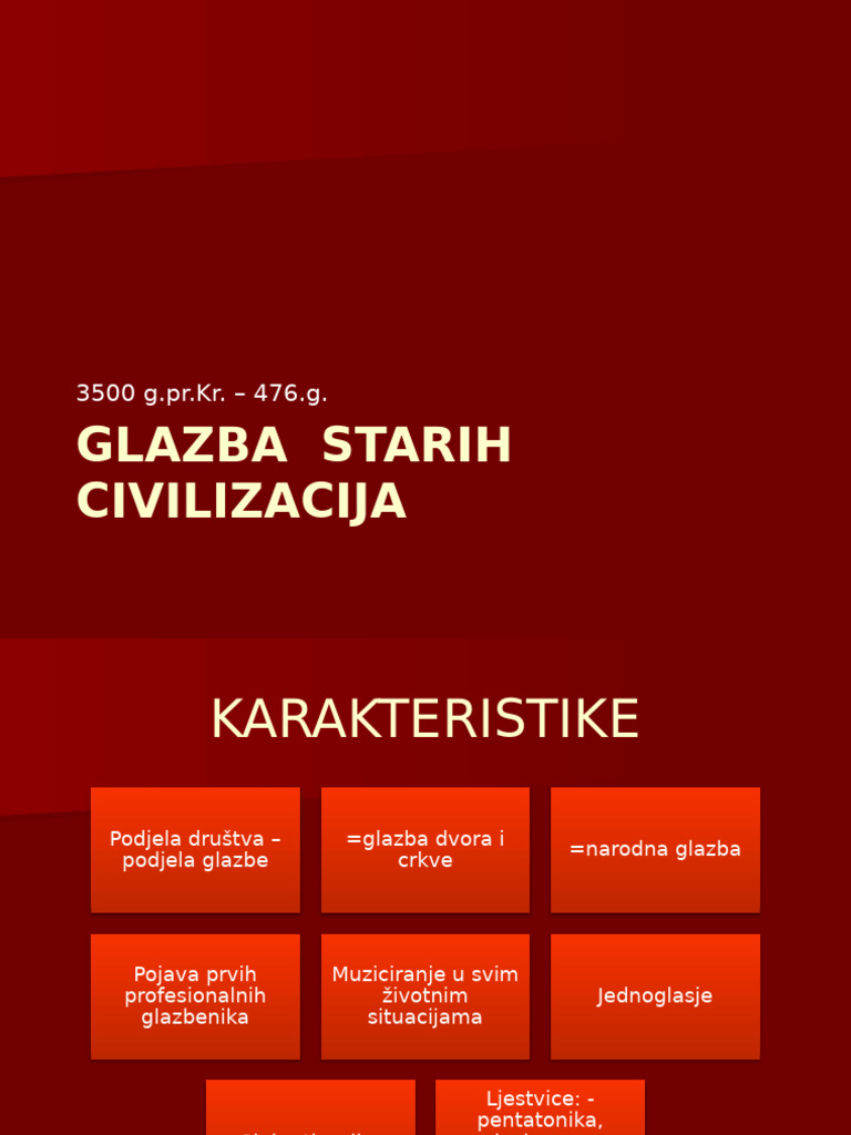 Glazba Starih Civilizacija | PDF