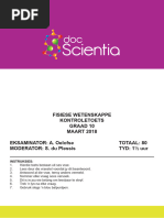Graad 10 - Fisiese Wetenskap - Kwartaal 3 - Werkboek (Wolkskool) | PDF