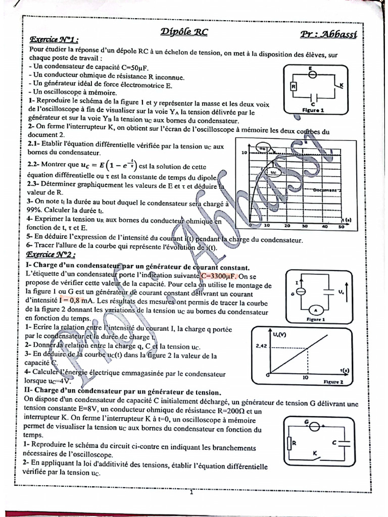 RC Serie D'exercice | PDF