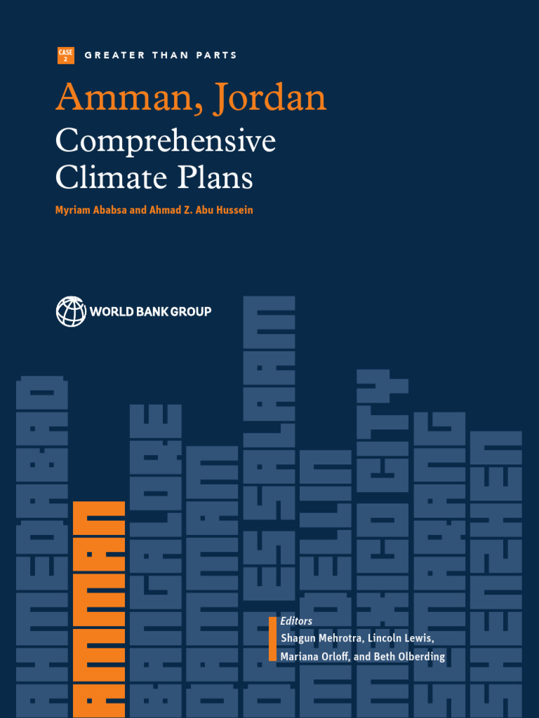 Metropolitan Amman Comprehensive Climate Plans | PDF | Palestinian ...