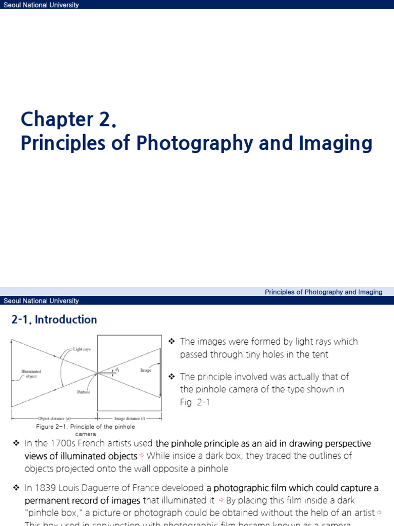 Chapter02. Principles of Photography and Imaging | PDF | Camera Lens | Aperture