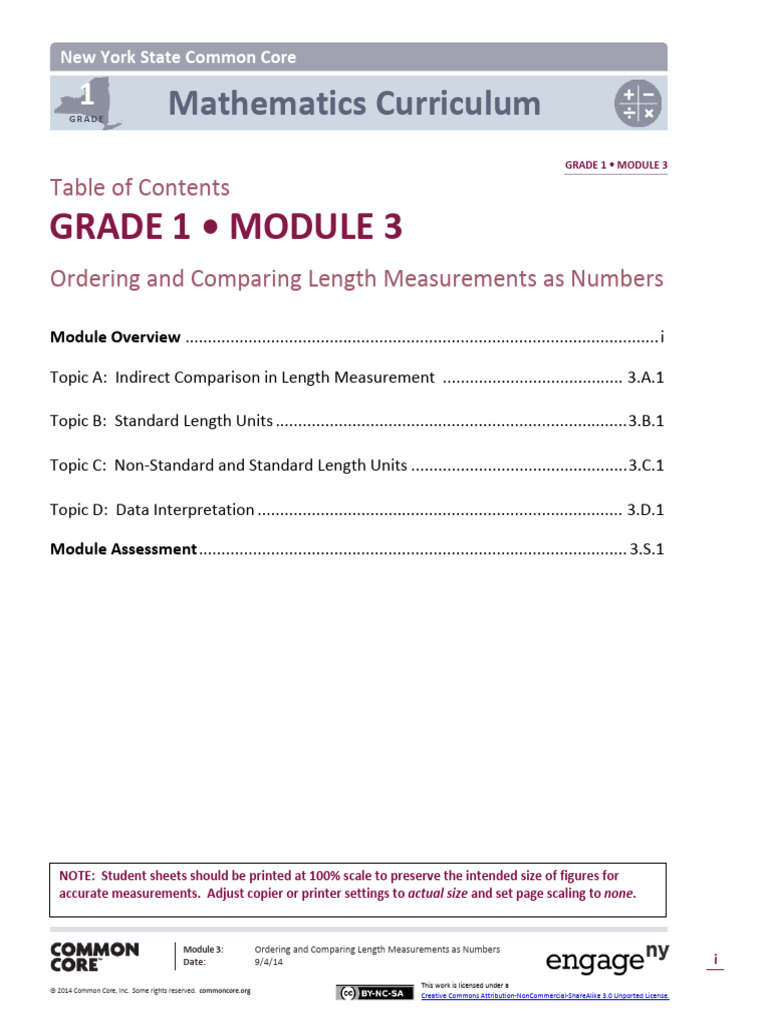 Math g1 m3 Full Module | PDF | Creative Commons License | Curriculum